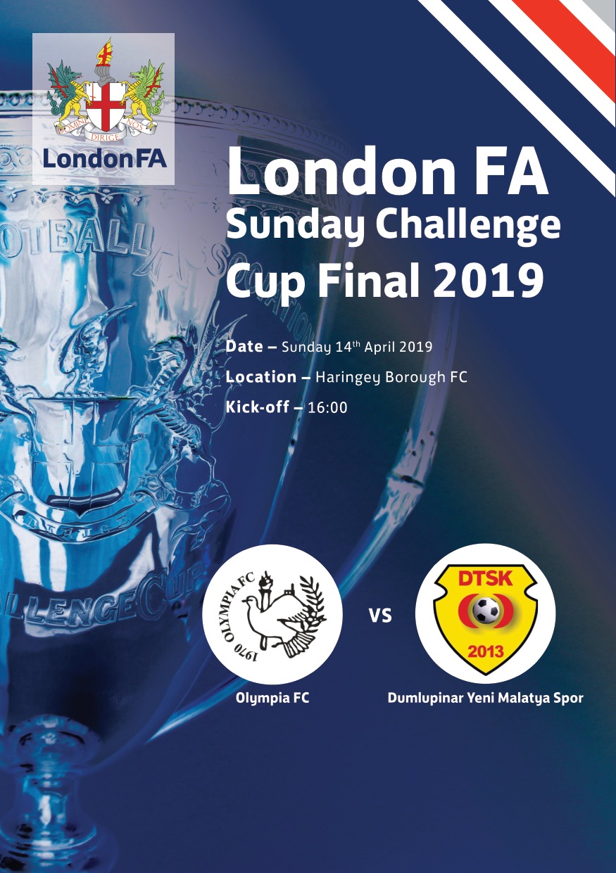 London FA Sunday Challenge Cup Programme