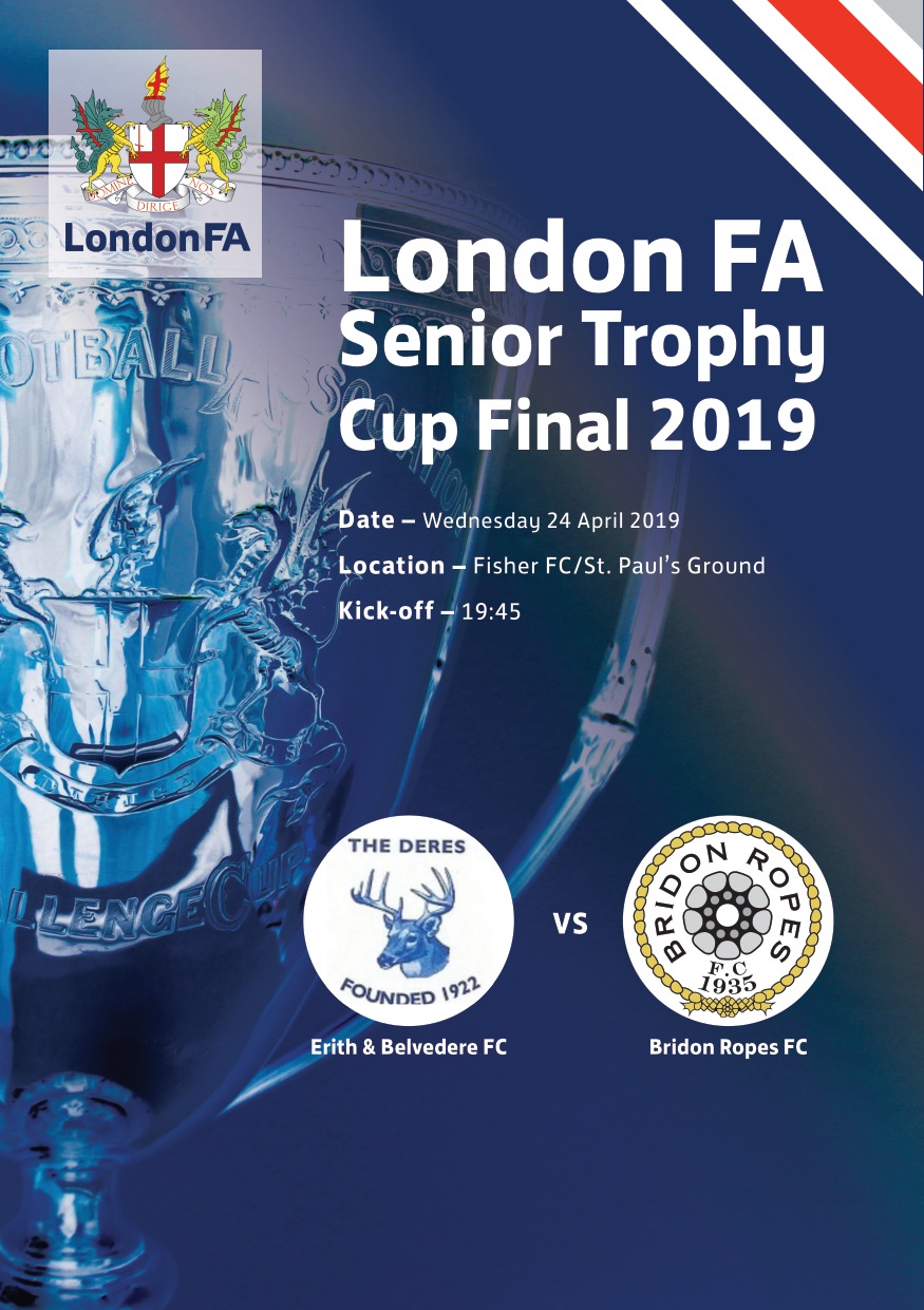 London FA Senior Trophy Cup Programme