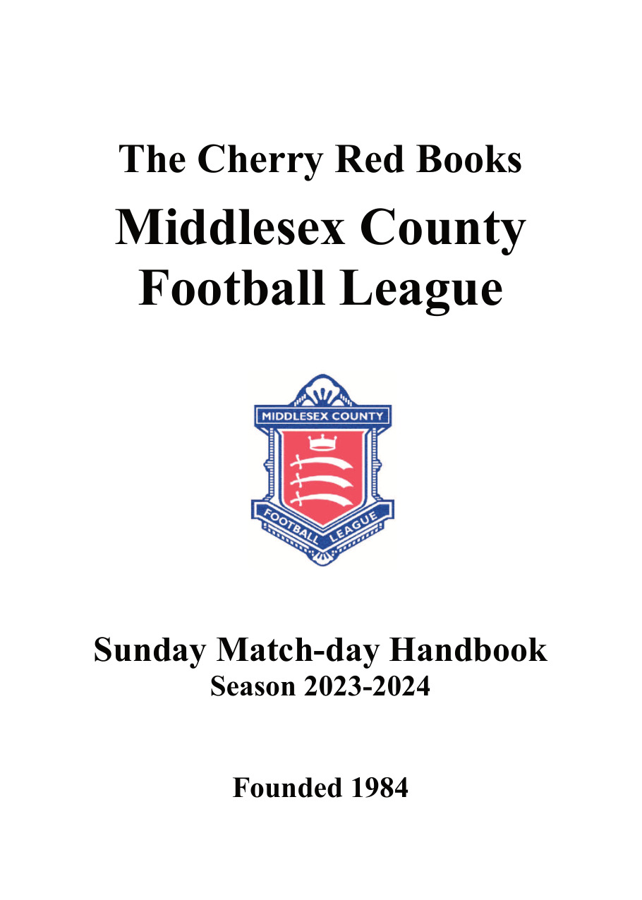 Middlesex Football League Sunday Handbook 2023-24