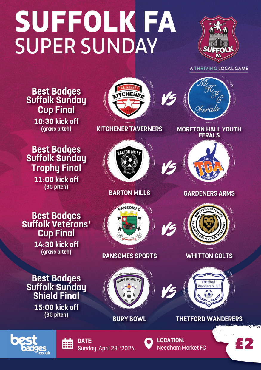 Suffolk FA Super Sunday Cup Finals 2024